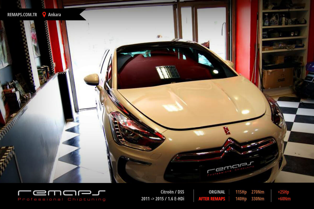 Citroën DS5 2011 -> 2015 1.6 E-HDi Chip Tuning, Performans, Yakıt ...