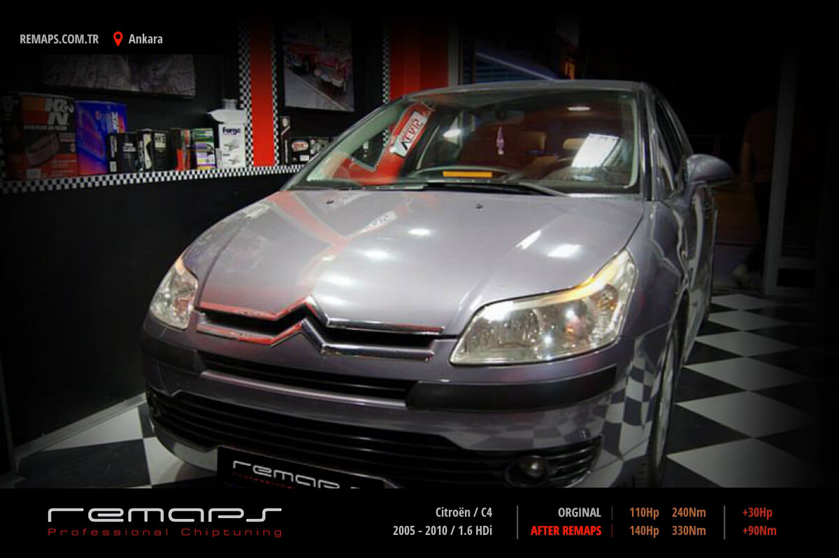 Citroën C4 2005 - 2010 1.6 HDi Chip Tuning, Performans, Yakıt Tasarrufu ...