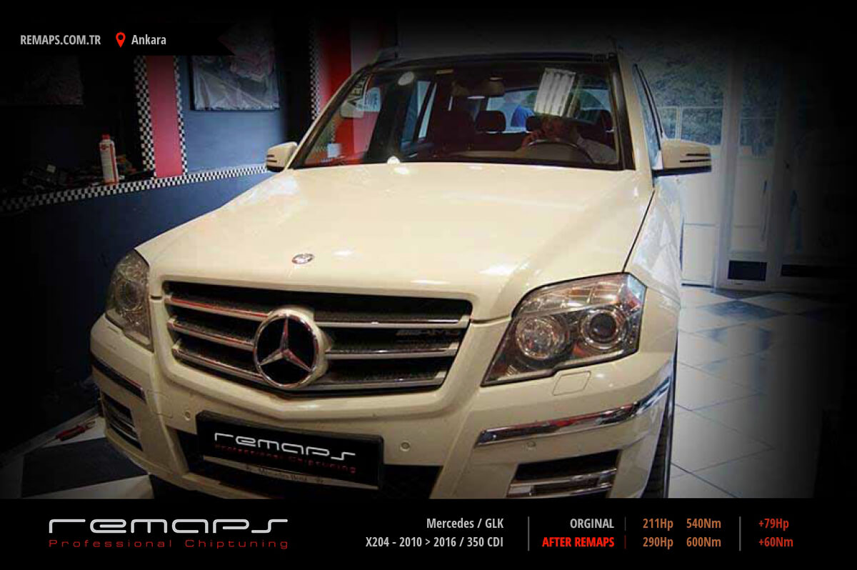 Mercedes GLK X204 - 2010 > 2016 350 CDI Chip Tuning, Performans, Yakıt ...