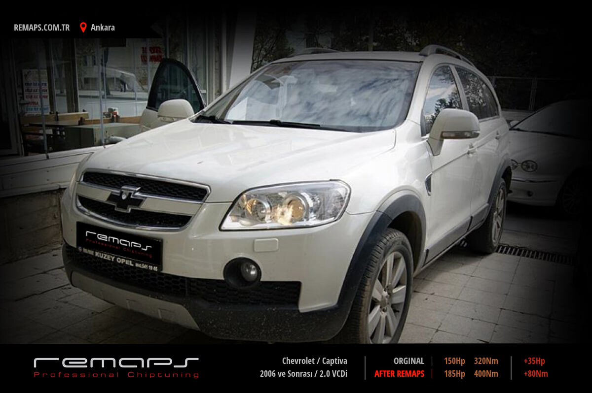 Chevrolet Captiva 2006 ve Sonrası 2.0 VCDi Chip Tuning, Performans ...