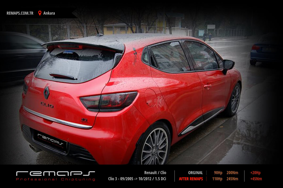 Renault Clio Clio 3 - 09/2005 -> 10/2012 1.5 DCi Chip Tuning ...