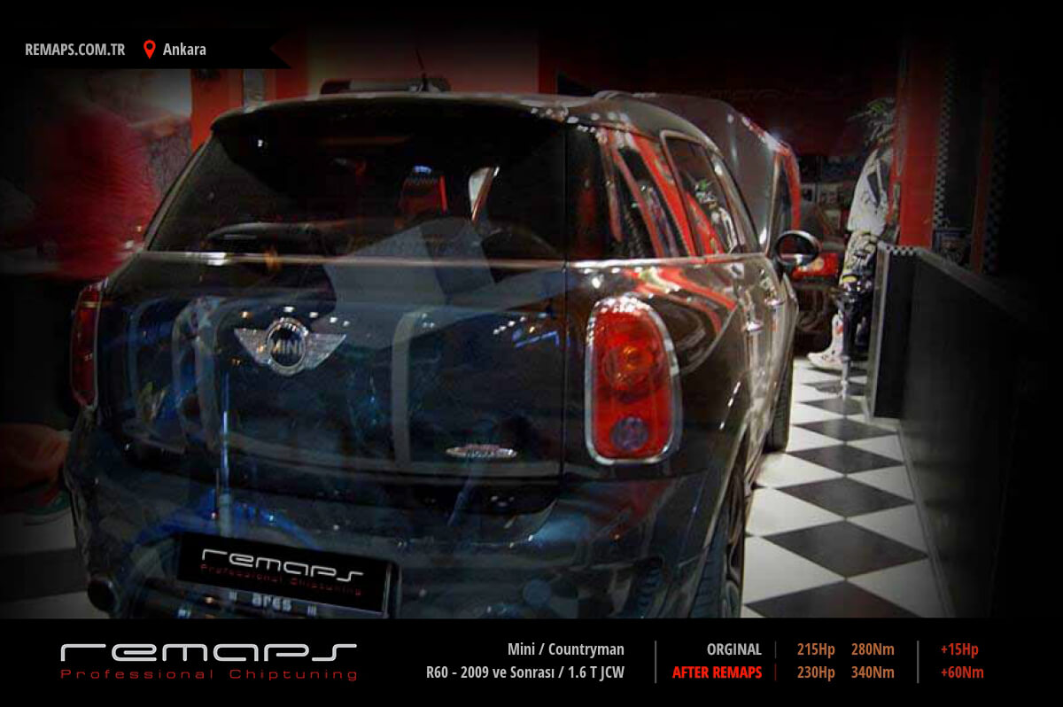 Mini Countryman R60 - 2009 ve Sonrası 1.6 T JCW Chip Tuning, Performans ...