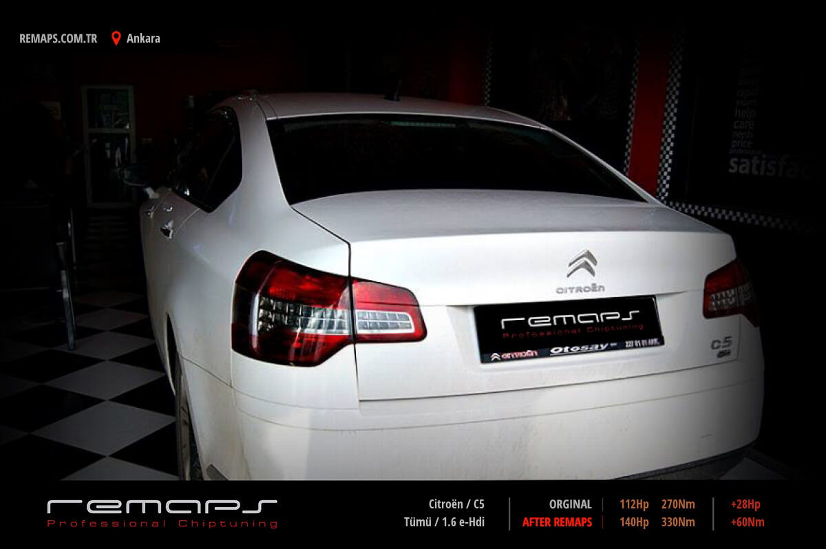 Citroën C5 Tümü 1.6 e-Hdi Chip Tuning, Performans, Yakıt Tasarrufu ...