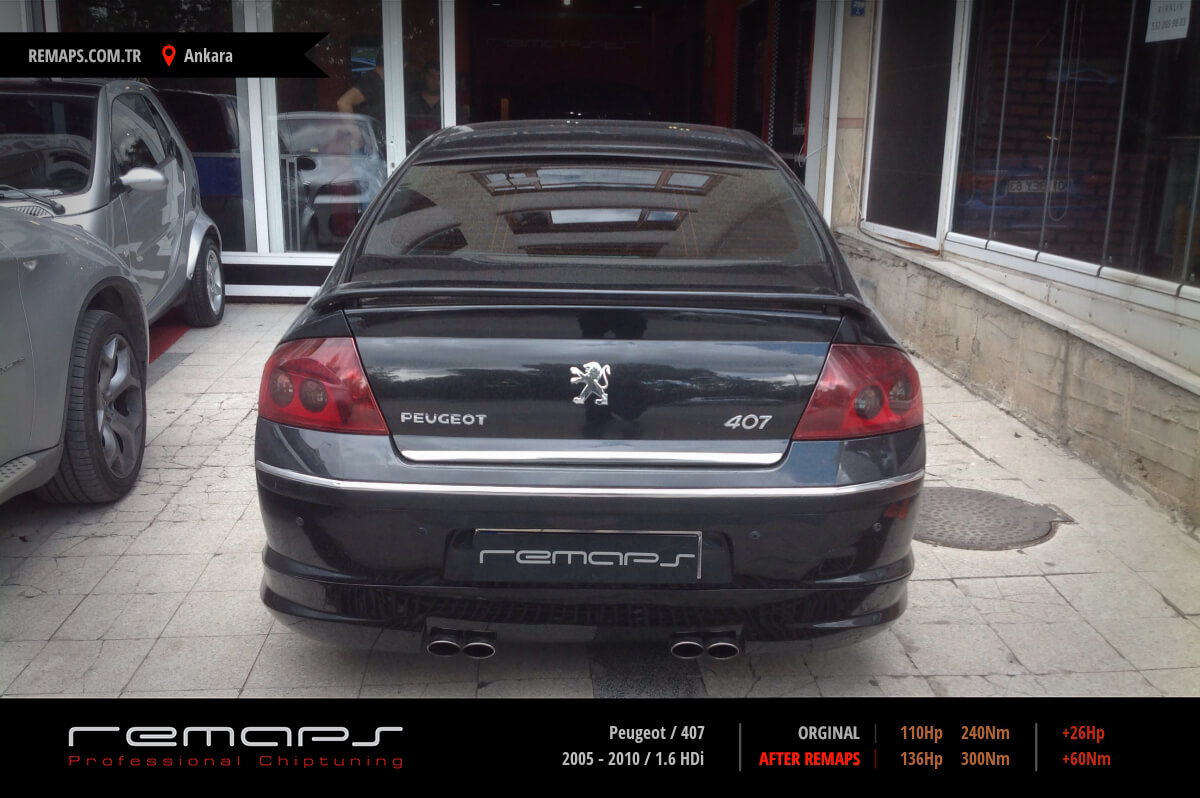 Peugeot 407 2005 - 2010 1.6 HDi Chip Tuning, Performans, Yakıt ...