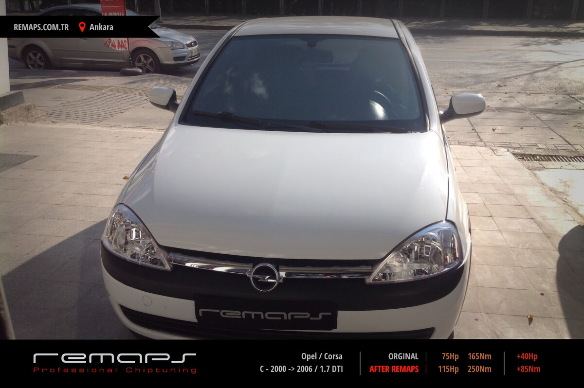 Opel Corsa C - 2000 -> 2006 1.7 DTI Chip Tuning, Performans, Yakıt ...