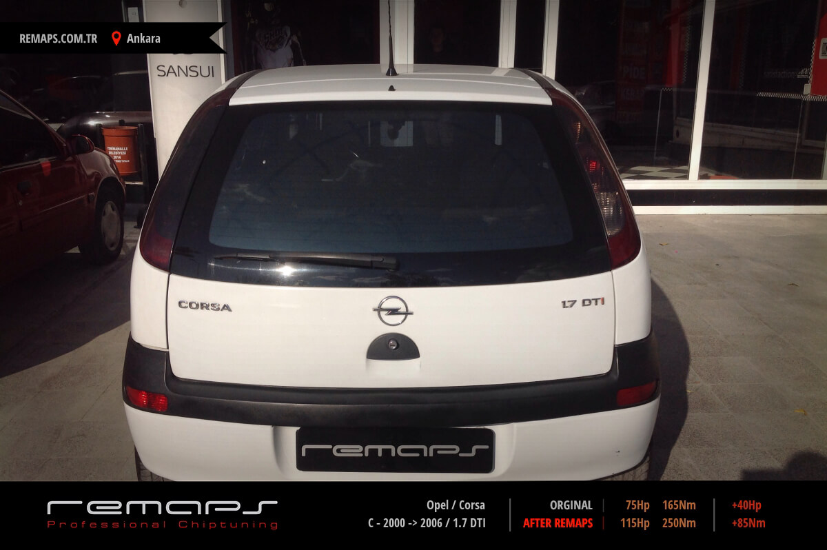 Opel Corsa C - 2000 -> 2006 1.7 DTI Chip Tuning, Performans, Yakıt ...