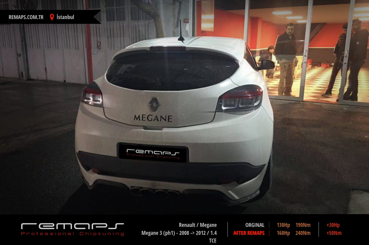 Renault Megane Megane 3 (ph1) - 2008 -> 2012 1.4 TCE Chip Tuning, Performans, Yakıt Tasarrufu ...