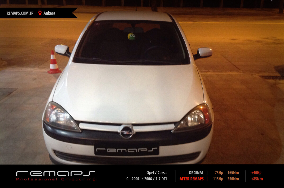 Opel Corsa C - 2000 -> 2006 1.7 DTI Chip Tuning, Performans, Yakıt ...