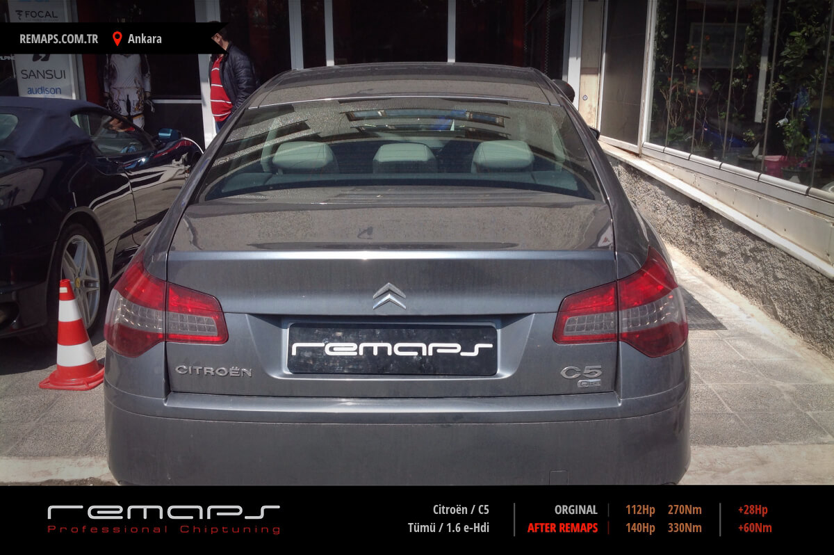 Citroën C5 Tümü 1.6 e-Hdi Chip Tuning, Performans, Yakıt Tasarrufu ...