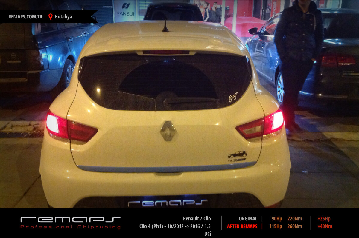 Renault Clio Clio 4 (Ph1) - 10/2012 -> 2016 1.5 DCi Chip Tuning ...