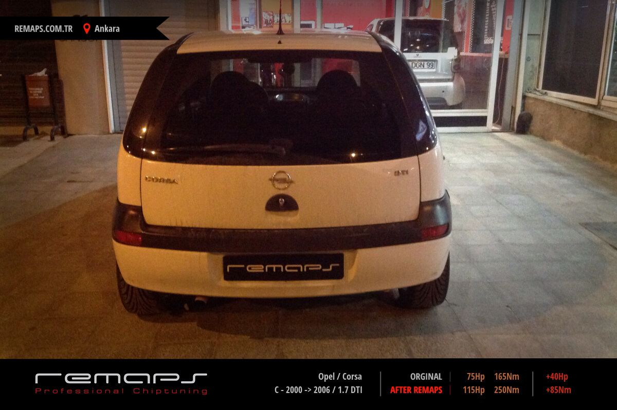 Opel Corsa C - 2000 -> 2006 1.7 DTI Chip Tuning, Performans, Yakıt ...