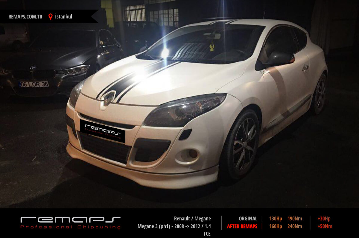 Renault Megane Megane 3 (ph1) - 2008 -> 2012 1.4 TCE Chip Tuning ...