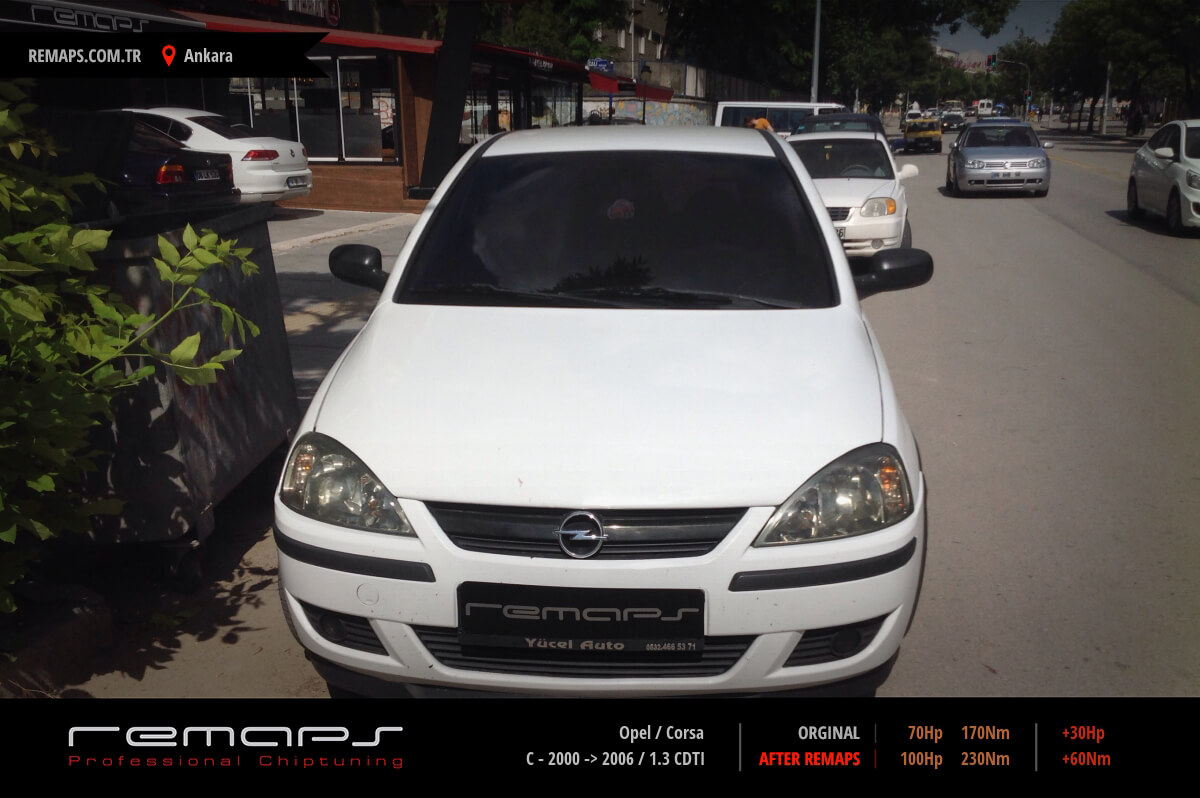Opel Corsa C - 2000 -> 2006 1.3 CDTI Chip Tuning, Performans, Yakıt ...