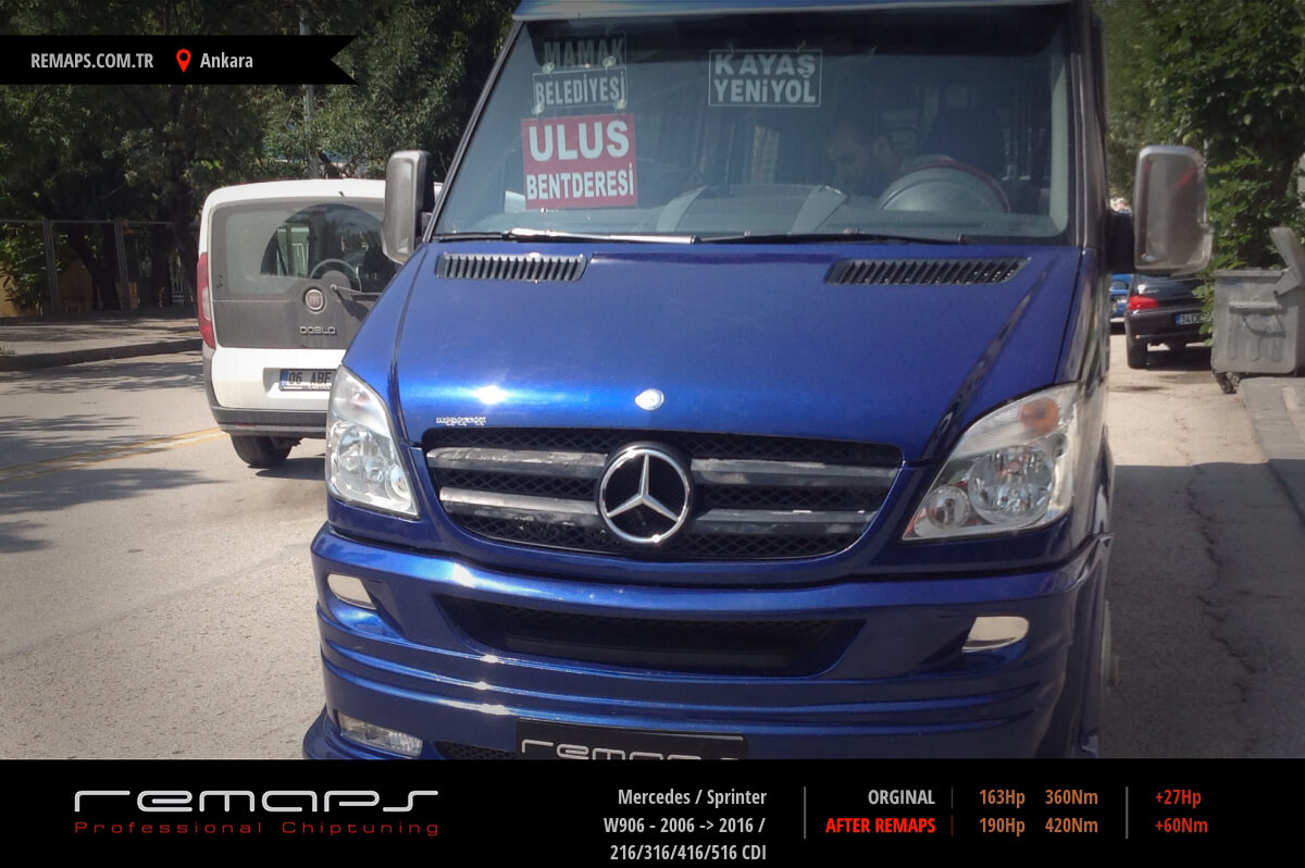 Mercedes Sprinter W906 - 2006 -> 2016 216/316/416/516 CDI Chip Tuning ...