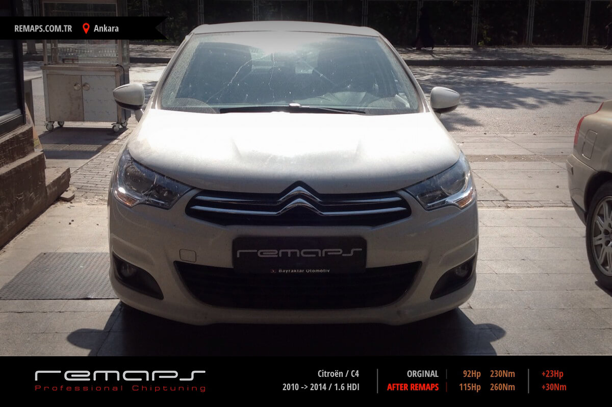 Citroën C4 2010 -> 2014 1.6 HDI Chip Tuning, Performans, Yakıt ...