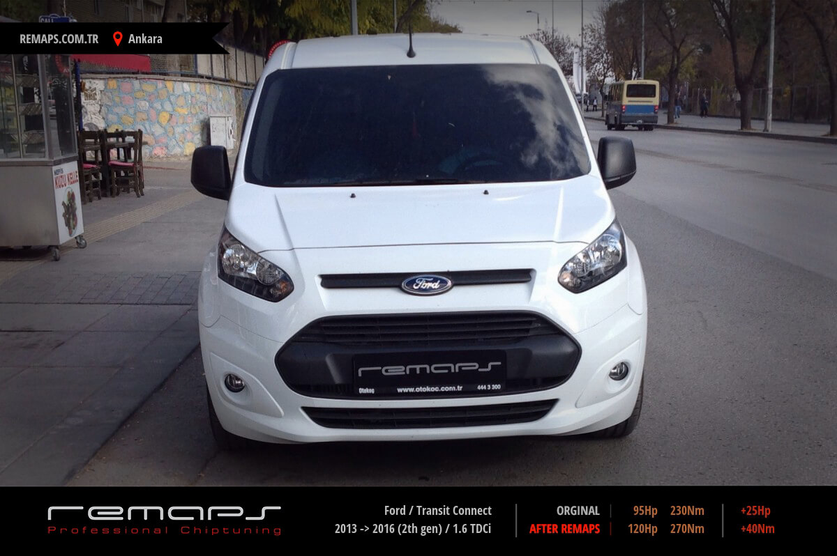 Ford Transit Connect 2013 -> 2016 (2th gen) 1.6 TDCi Chip Tuning ...