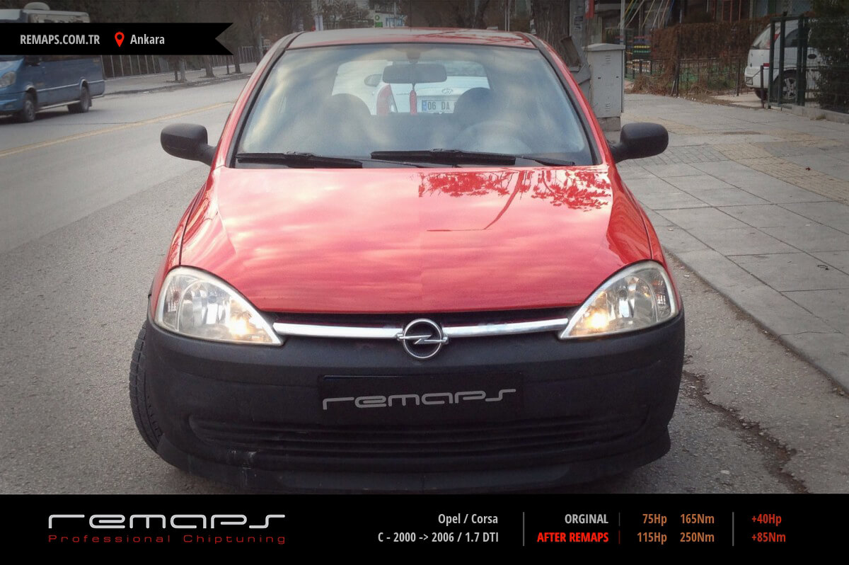 Opel Corsa C - 2000 -> 2006 1.7 DTI Chip Tuning, Performans, Yakıt ...