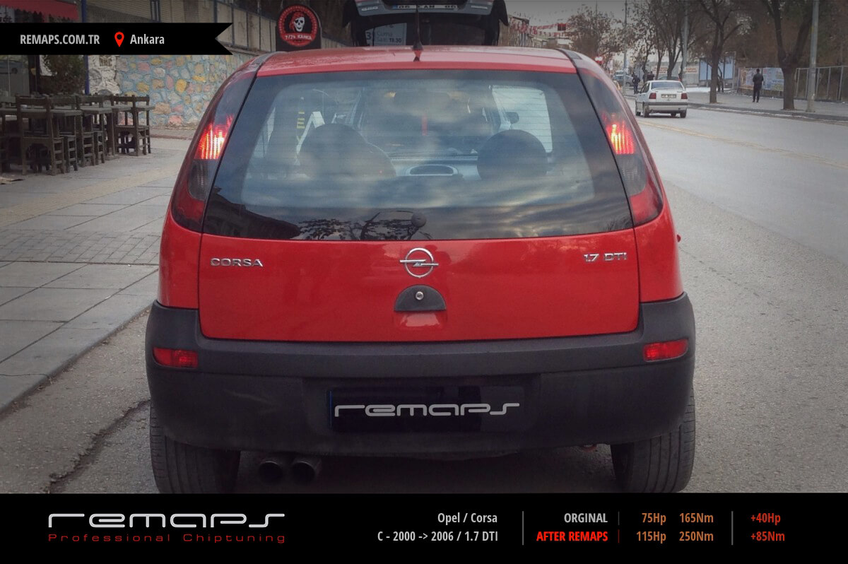 Opel Corsa C - 2000 -> 2006 1.7 DTI Chip Tuning, Performans, Yakıt ...