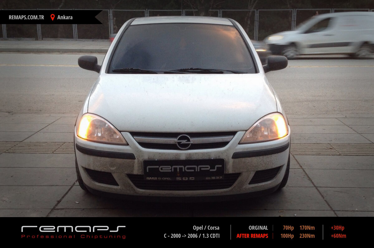 Opel Corsa C - 2000 -> 2006 1.3 CDTI Chip Tuning, Performans, Yakıt ...