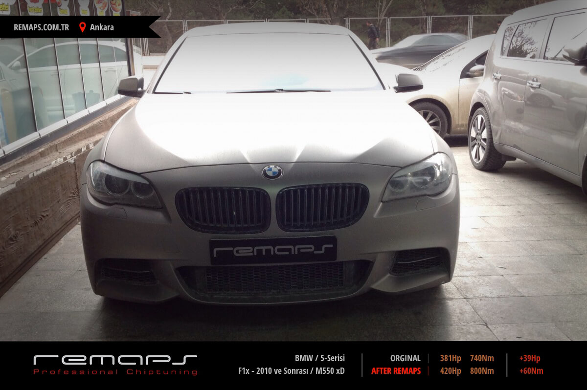 BMW 5-Serisi F10 - 2010 -> 2016 M550 xD Chip Tuning, Performans, Yakıt ...