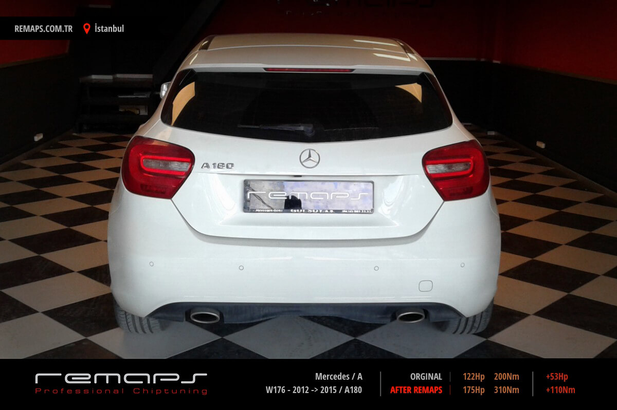Mercedes A W176 - 2012 -> 2015 A180 Chip Tuning, Performans, Yakıt ...