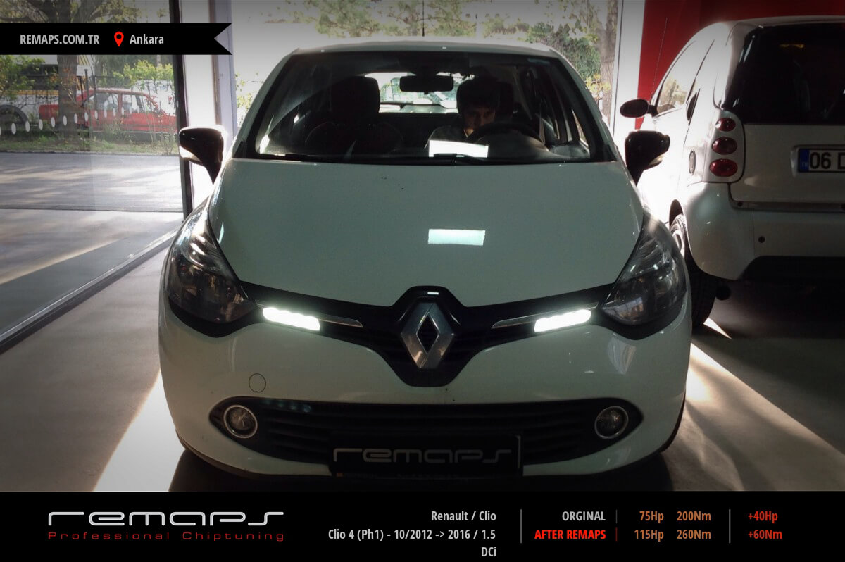 Renault Clio Clio 4 (Ph1) - 10/2012 -> 2016 1.5 DCi Chip Tuning ...
