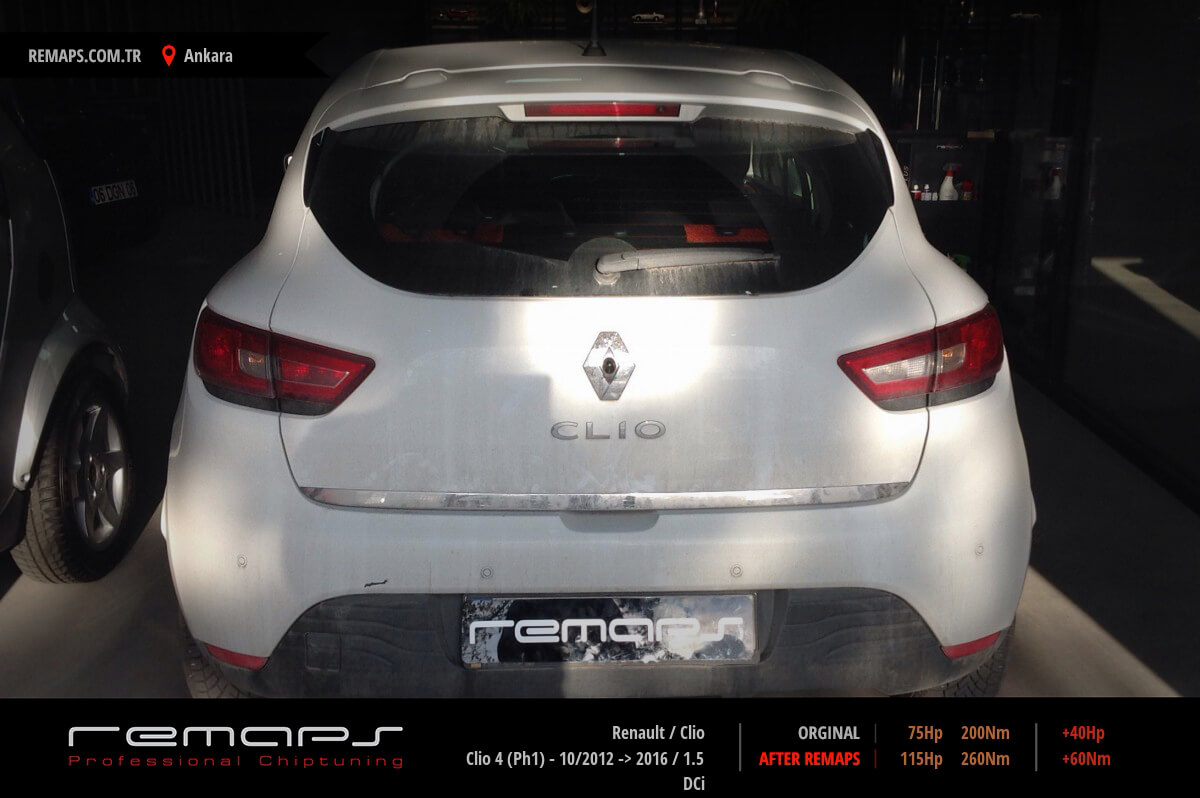 Renault Clio Clio 4 (Ph1) - 10/2012 -> 2016 1.5 DCi Chip Tuning ...