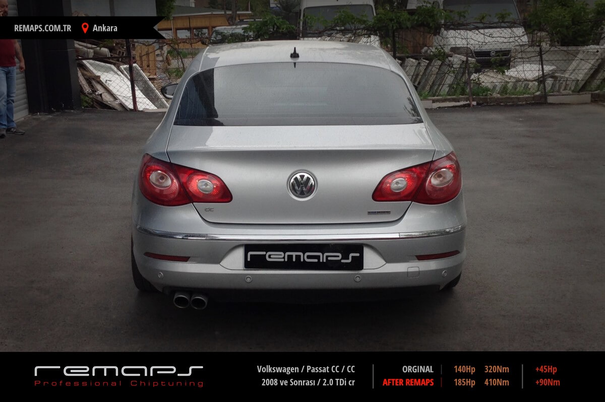 Volkswagen Passat CC / CC 2008 ve Sonrası 2.0 TDi cr Chip Tuning ...