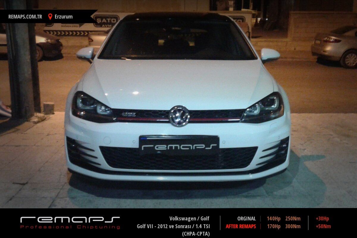 Volkswagen Golf Golf VII - 2012 ve Sonrası 1.4 TSI (CHPA-CPTA) Chip ...