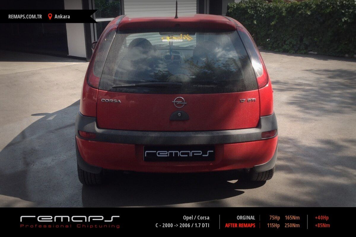 Opel Corsa C - 2000 -> 2006 1.7 DTI Chip Tuning, Performans, Yakıt ...