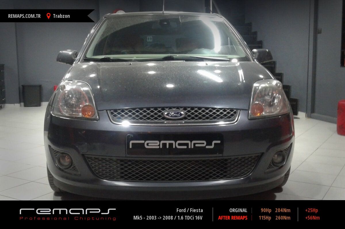 Ford Fiesta Mk5 - 2003 -> 2008 1.6 TDCi 16V Chip Tuning, Performans ...