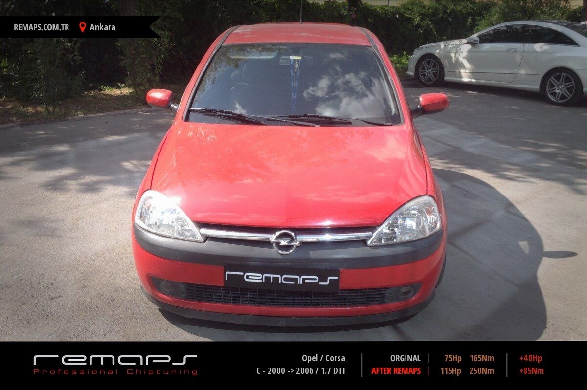 Opel Corsa C - 2000 -> 2006 1.7 DTI Chip Tuning, Performans, Yakıt ...
