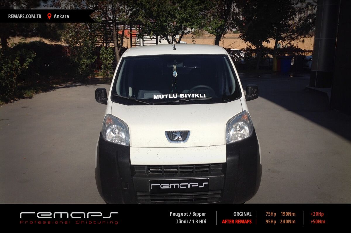 Peugeot Bipper Tümü 1.3 HDi Chip Tuning, Performans, Yakıt Tasarrufu ...