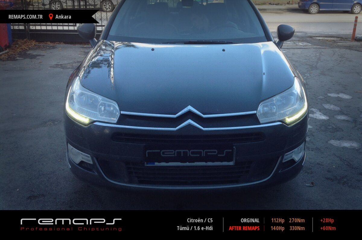 Citroën C5 Tümü 1.6 e-Hdi Chip Tuning, Performans, Yakıt Tasarrufu ...
