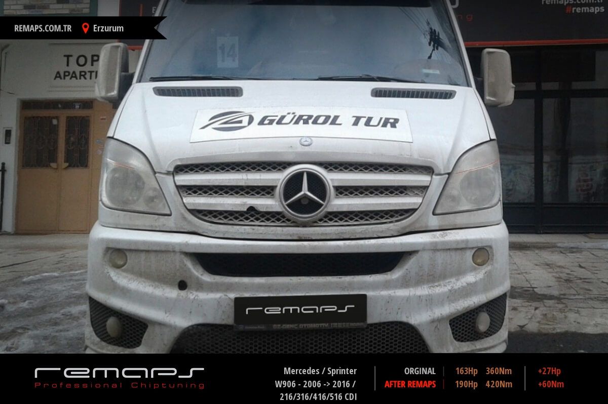 Mercedes Sprinter W906 - 2006 -> 2016 216/316/416/516 CDI Chip Tuning ...