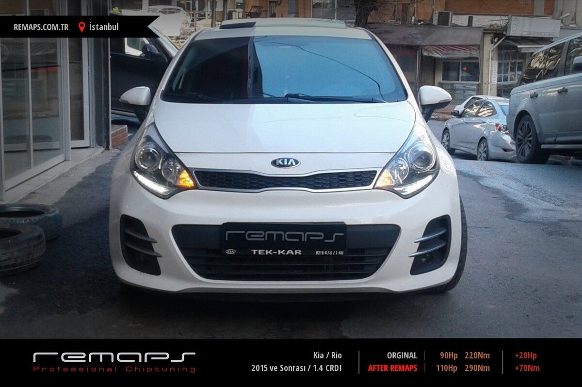 Kia Rio 2015 ve Sonrası 1.4 CRDI Chip Tuning, Performans, Yakıt ...