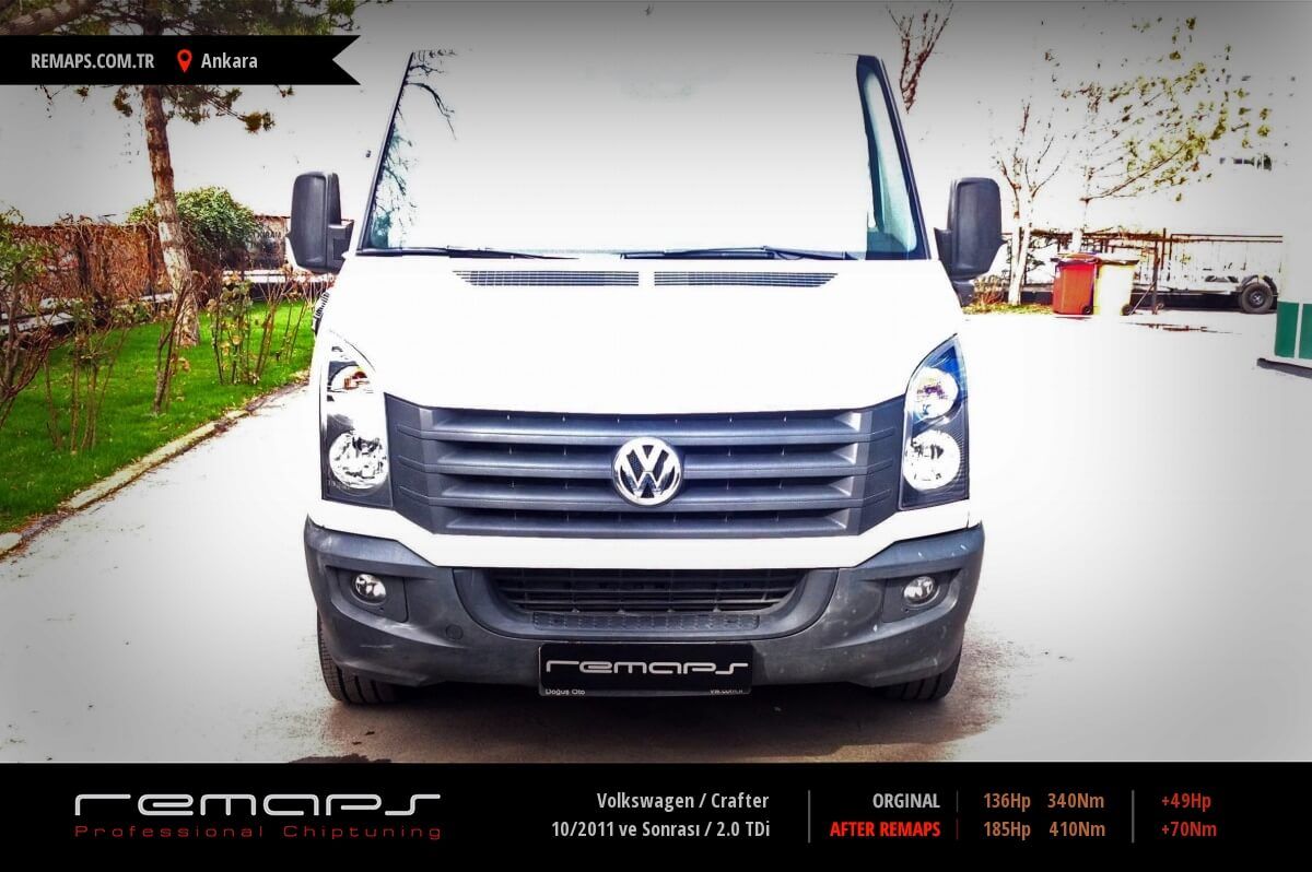 Volkswagen Crafter 10/2011 ve Sonrası 2.0 TDi Chip Tuning, Performans ...
