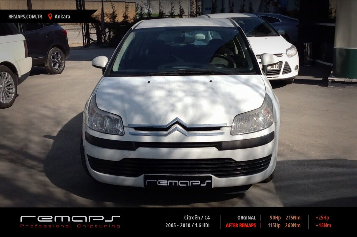 Citroën C4 2005 - 2010 1.6 HDi Chip Tuning, Performans, Yakıt Tasarrufu ...