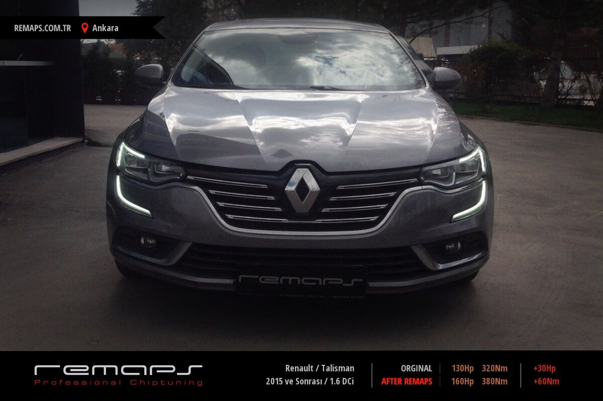 Renault Talisman 2015 ve Sonrası 1.6 DCi Chip Tuning, Performans, Yakıt ...