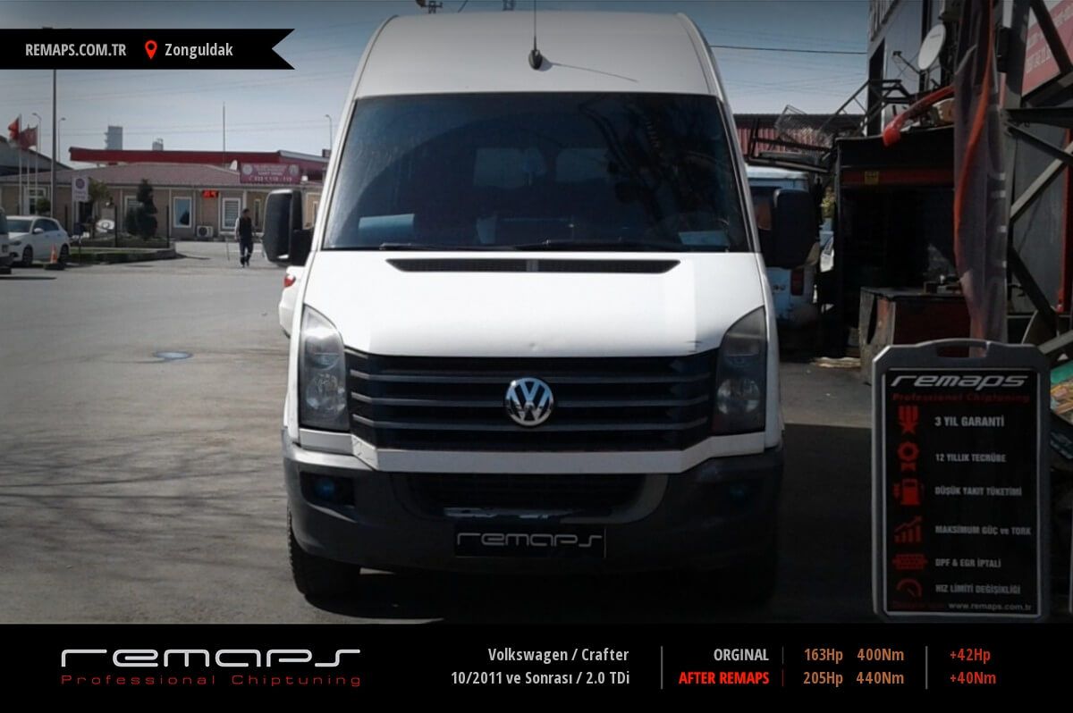 Volkswagen Crafter 10/2011 ve Sonrası 2.0 TDi Chip Tuning, Performans ...