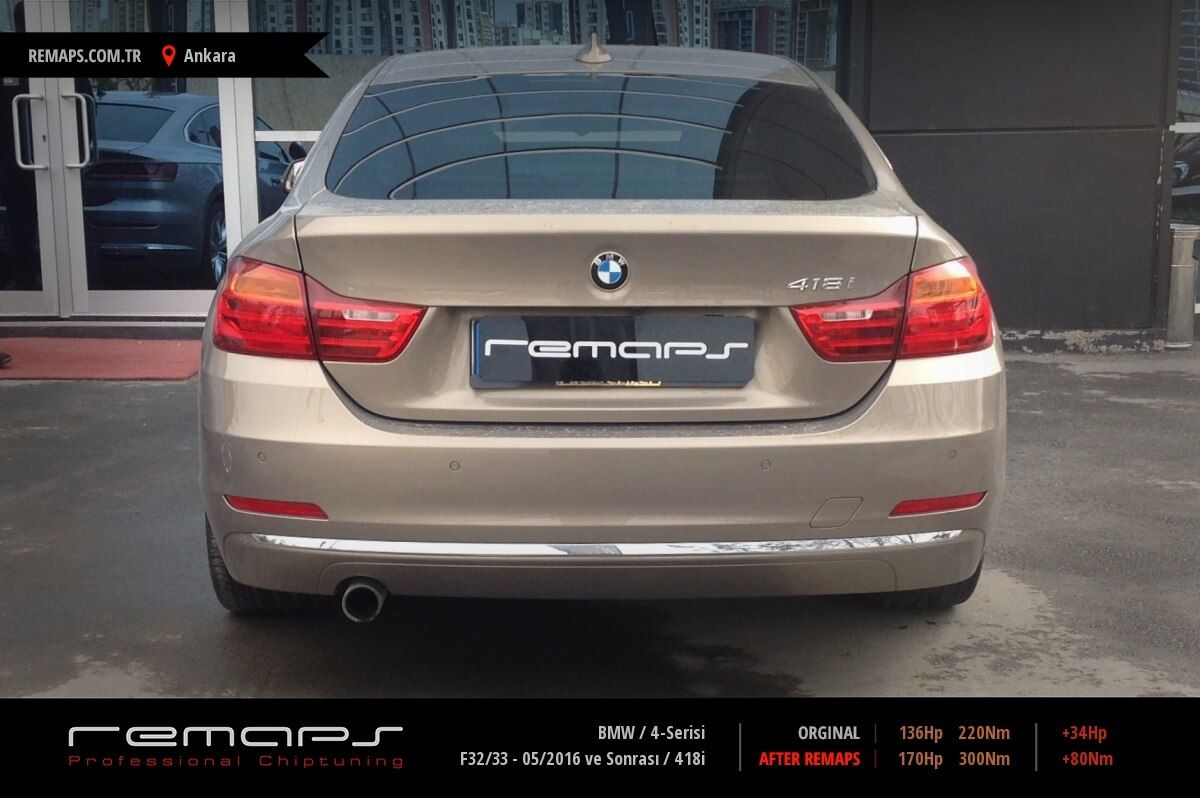 BMW 4-Serisi F32/33 - 05/2016 ve Sonrası 418i Chip Tuning, Performans ...