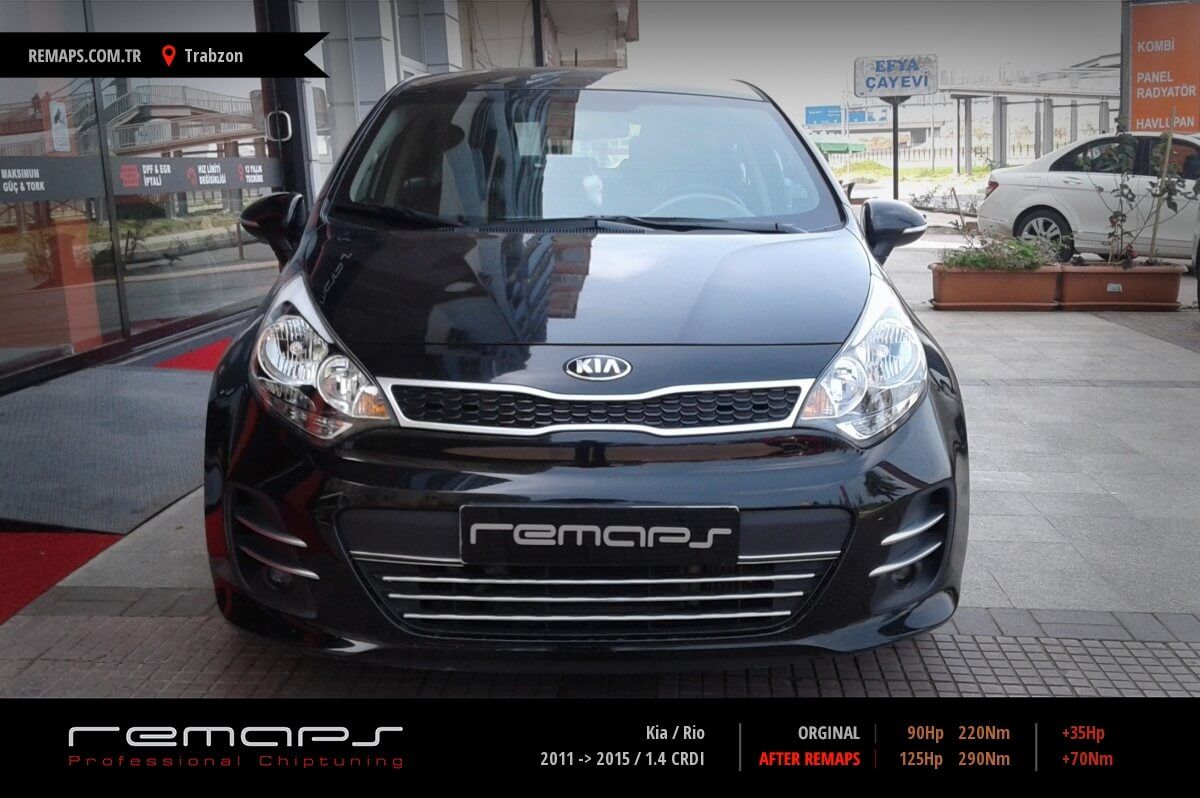 Kia Rio 2011 -> 2015 1.4 CRDI Chip Tuning, Performans, Yakıt Tasarrufu ...