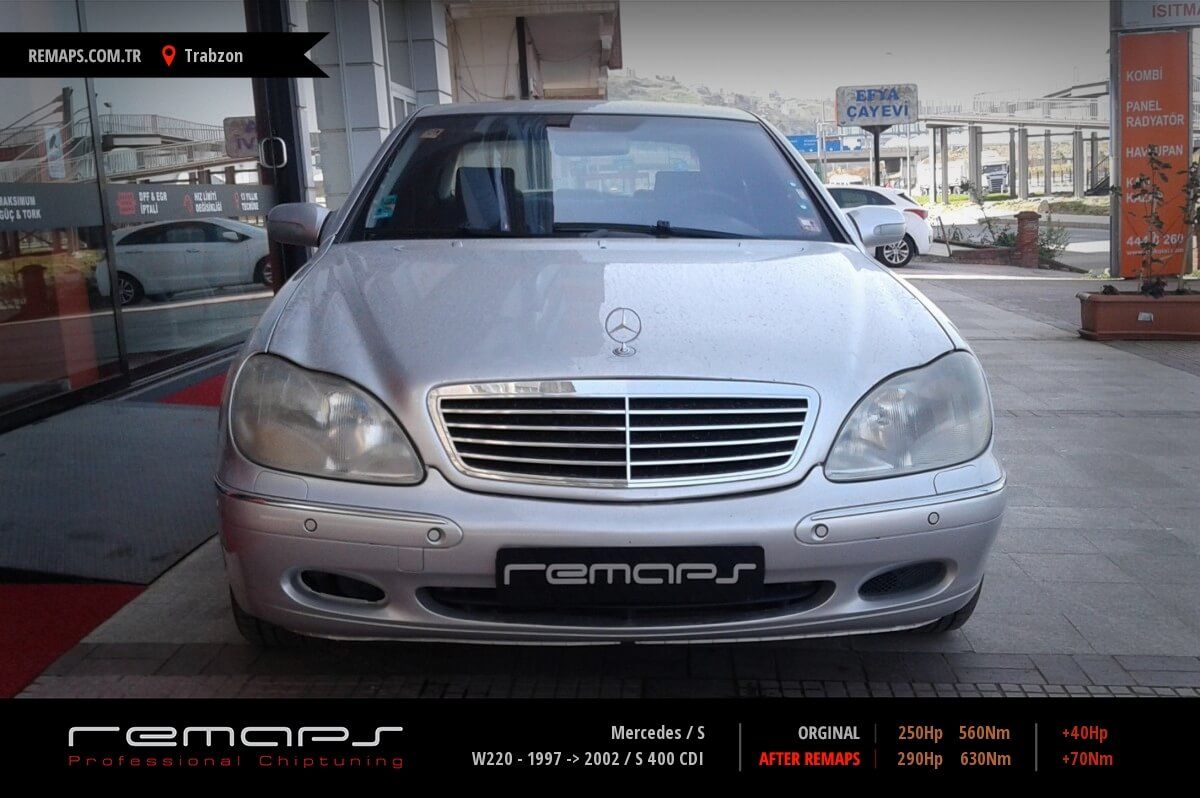 Mercedes S W220 - 1997 -> 2002 S 400 CDI Chip Tuning, Performans, Yakıt ...
