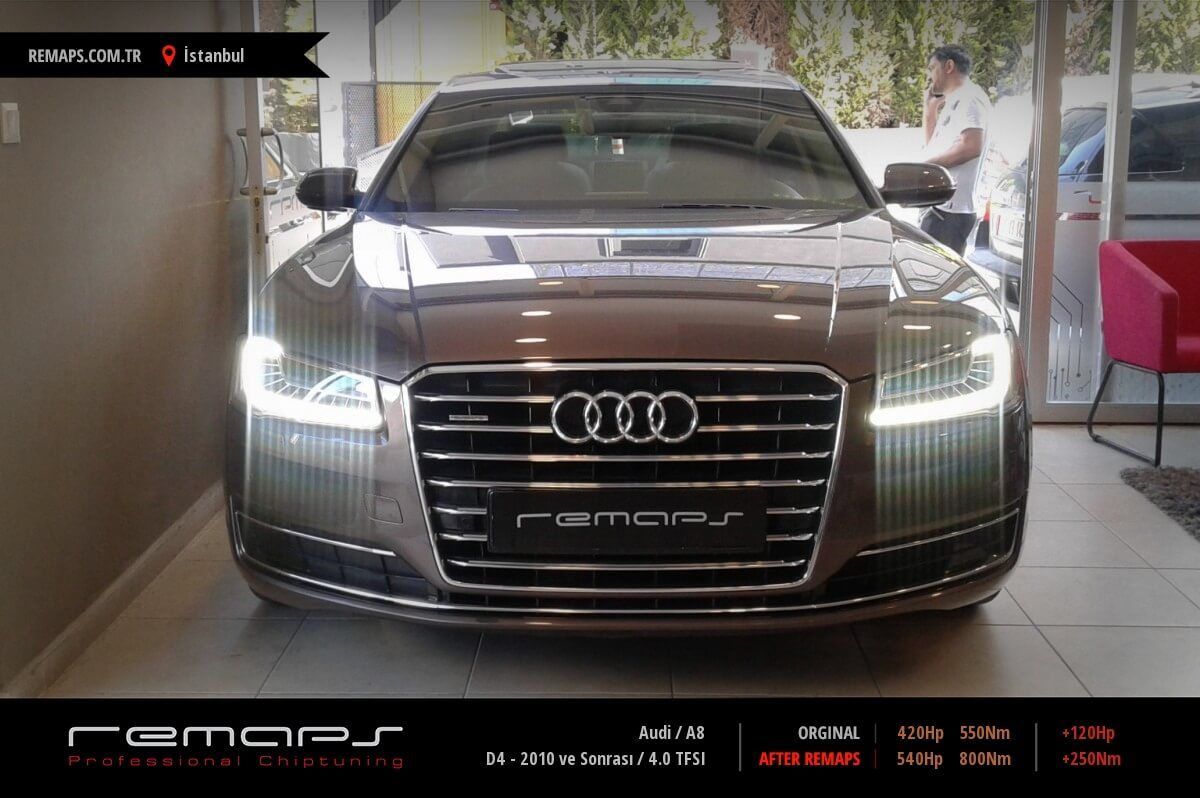 Audi A8 D4 - 2010 ve Sonrası 4.0 TFSI Chip Tuning, Performans, Yakıt ...