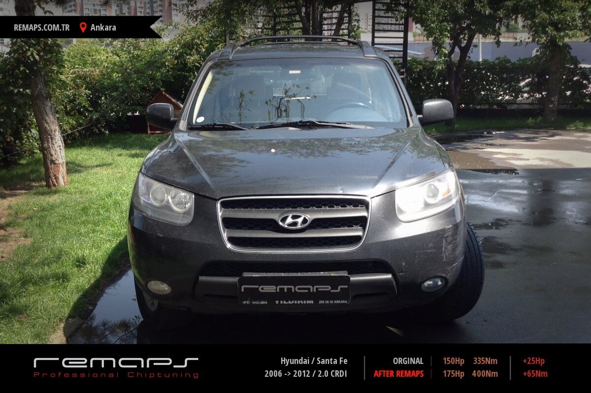 Hyundai Santa Fe 2006 -> 2012 2.0 CRDI Chip Tuning, Performans, Yakıt ...