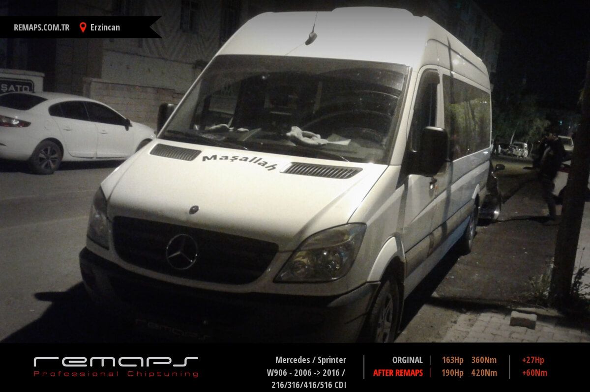 Mercedes Sprinter W906 - 2006 -> 2016 216/316/416/516 CDI Chip Tuning ...
