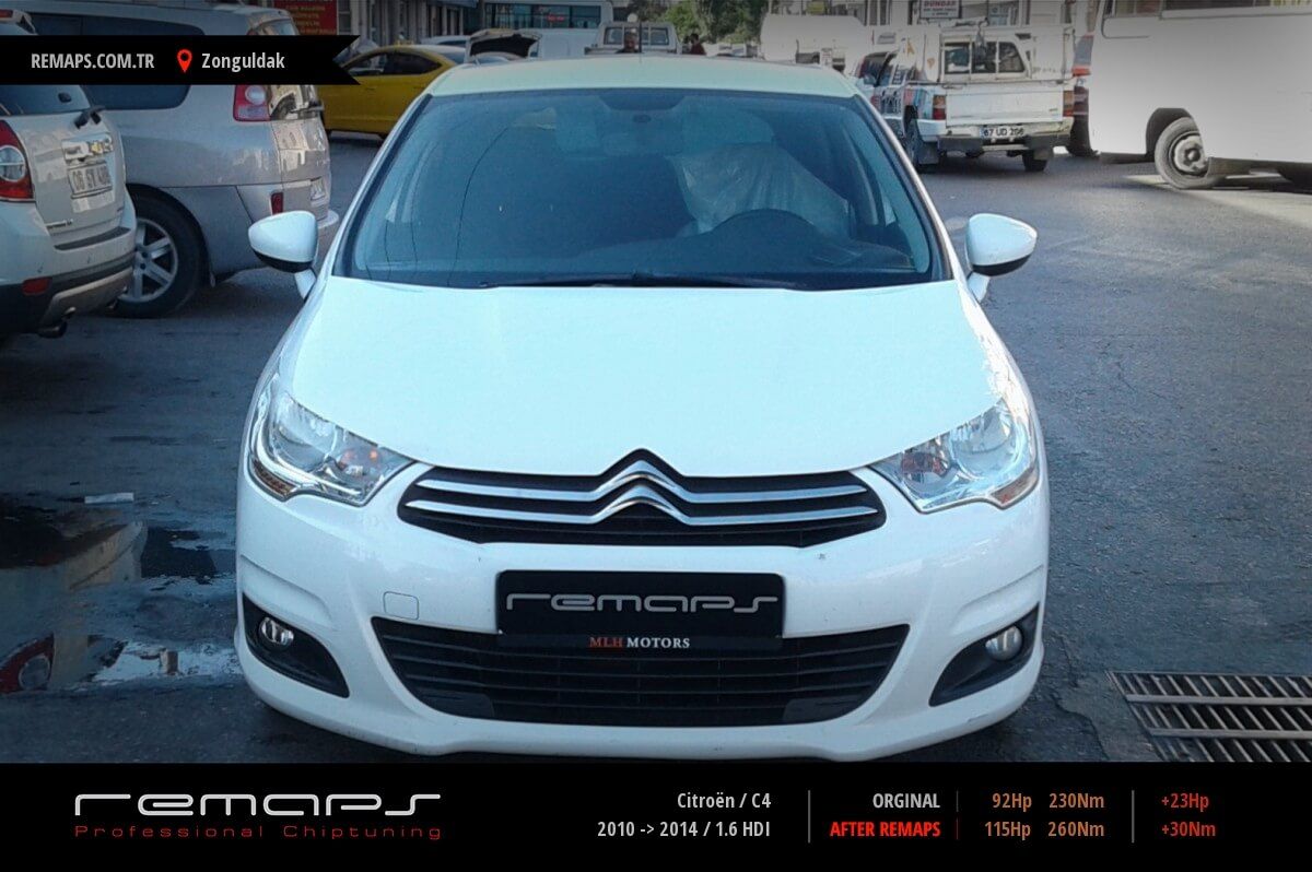 Citroën C4 2010 -> 2014 1.6 HDI Chip Tuning, Performans, Yakıt ...
