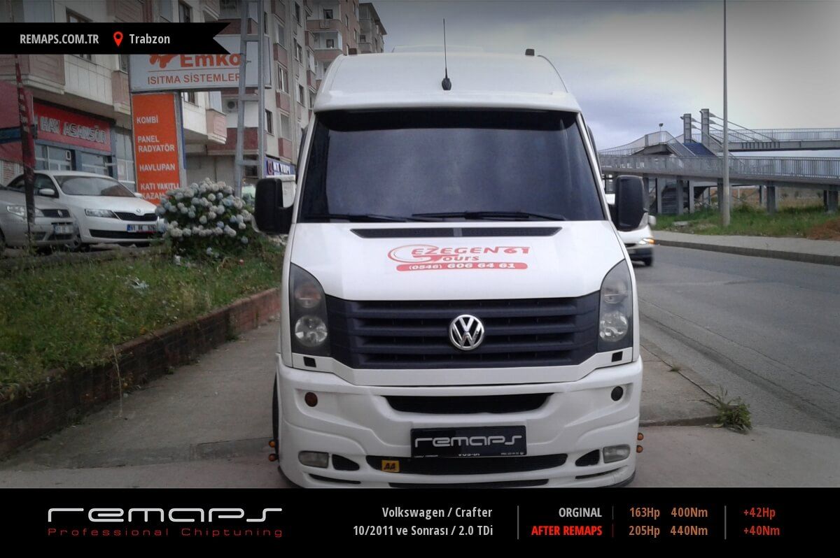 Volkswagen Crafter 10/2011 ve Sonrası 2.0 TDi Chip Tuning, Performans ...