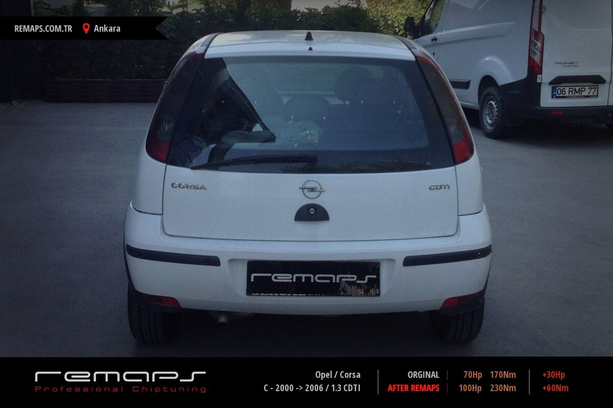 Opel Corsa C - 2000 -> 2006 1.3 CDTI Chip Tuning, Performans, Yakıt ...