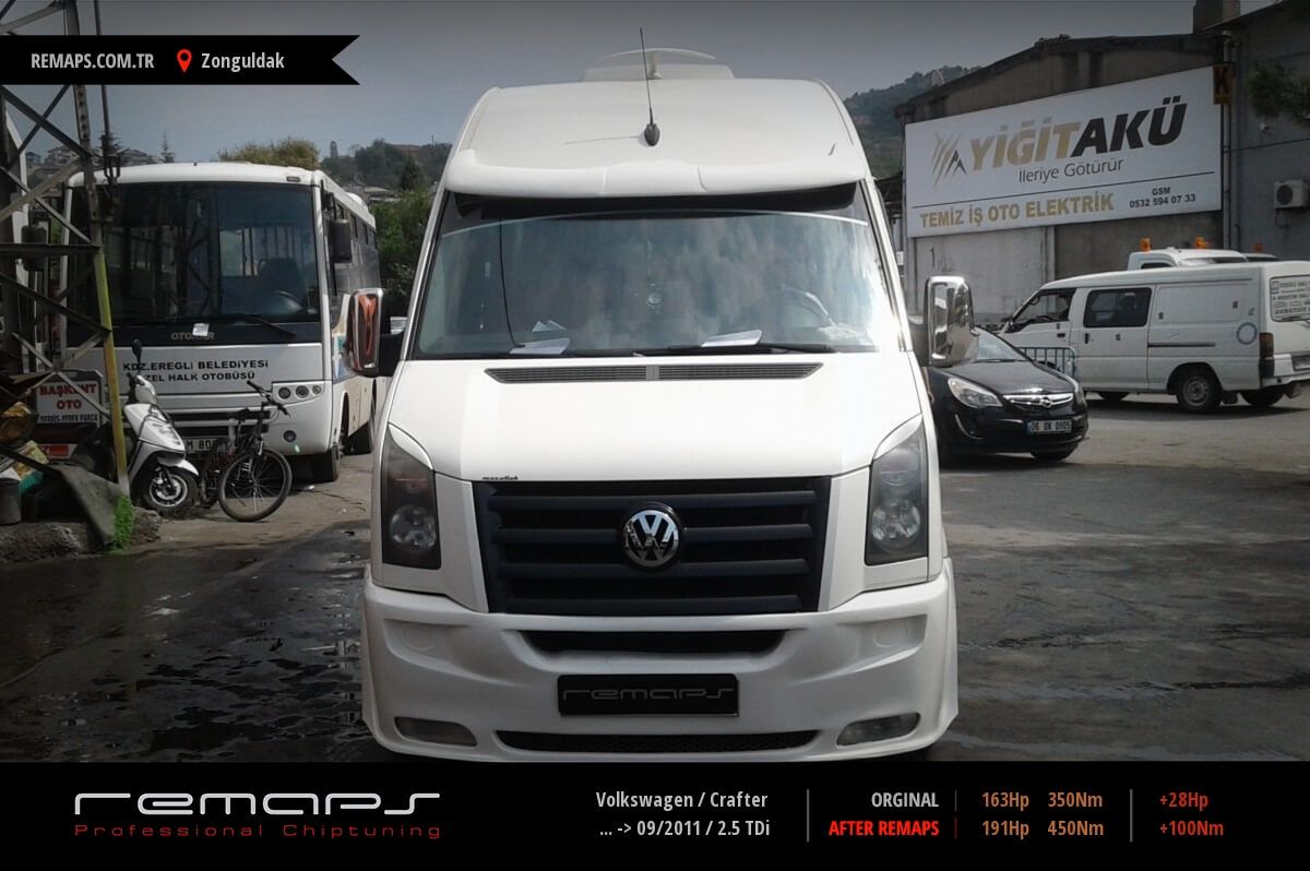 Volkswagen Crafter ... -> 09/2011 2.5 TDi Chip Tuning, Performans ...